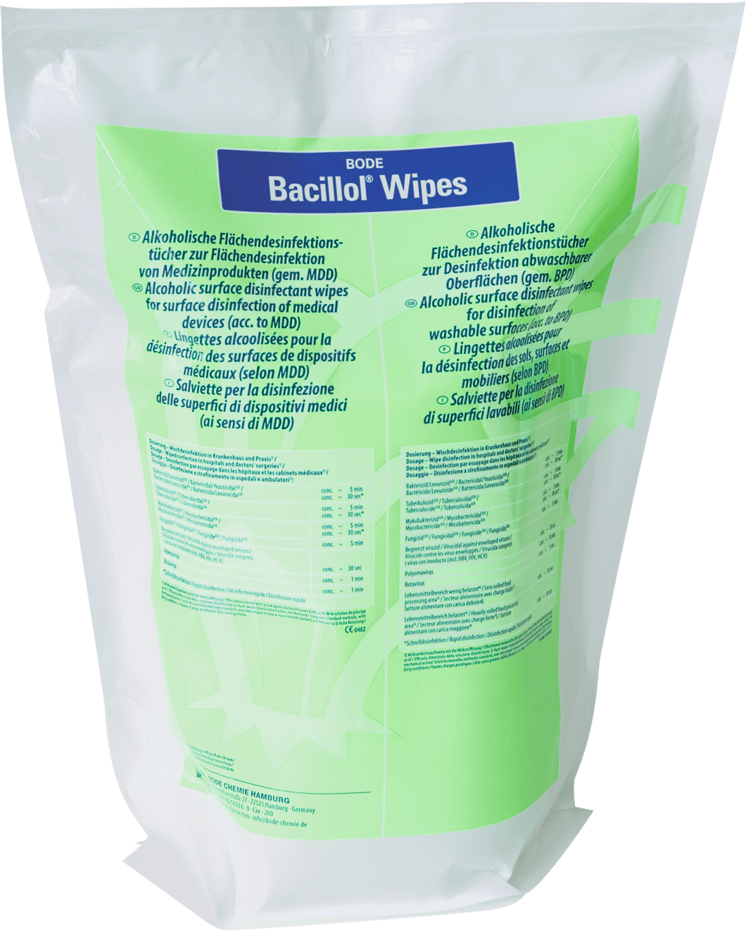 Bacillol Wipes Standbodenbeutel 90 Tücher | WiBU