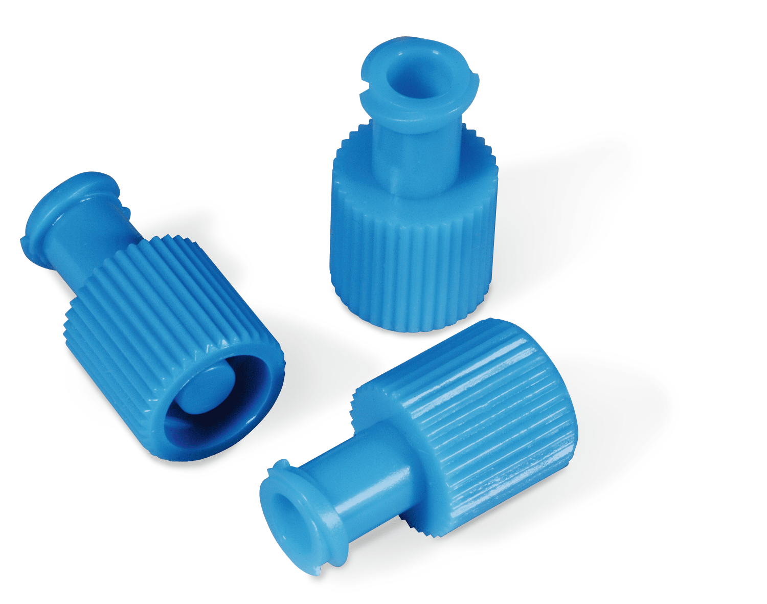 Combi-Stopper Katheterstopfen, blau, 100 Stück – 100Er